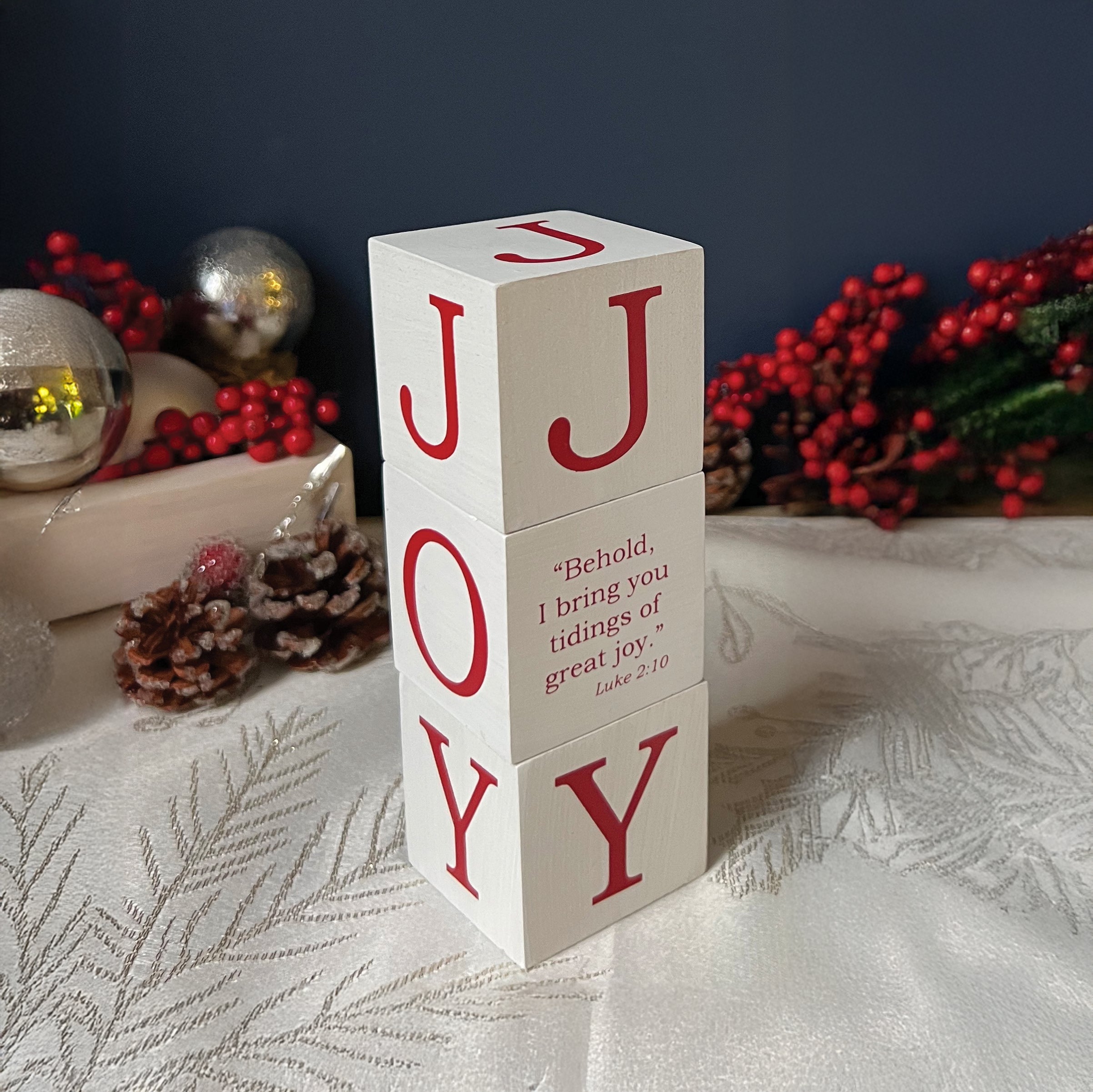 Christmas Letter Blocks – Abbey + CA Gift